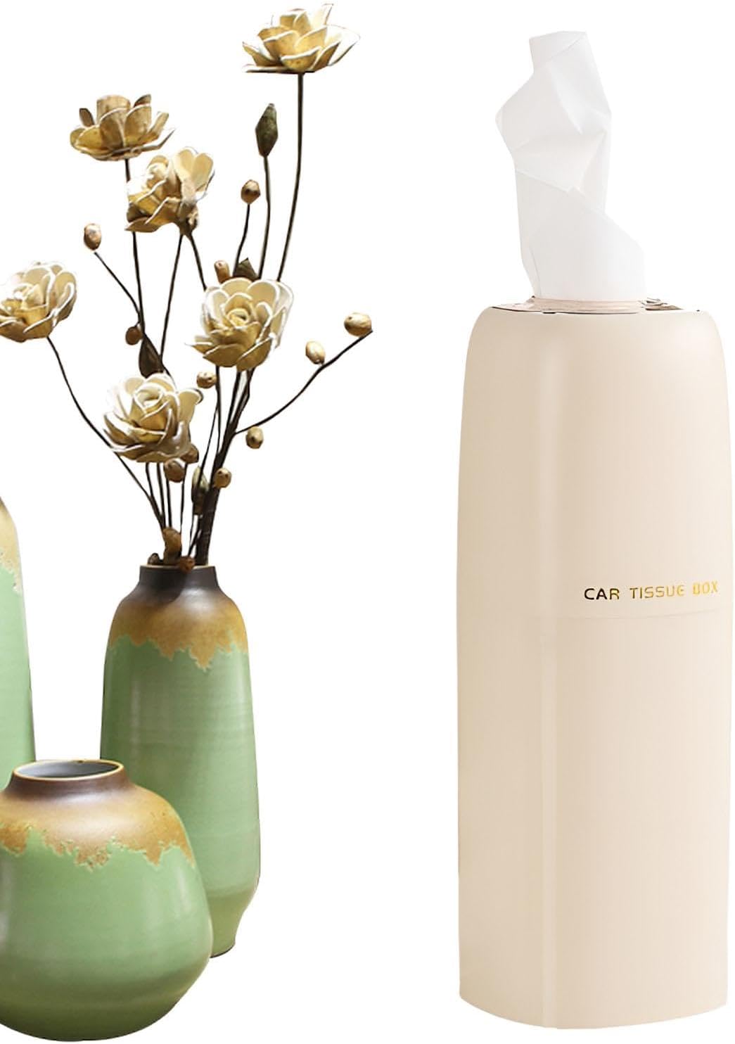 Amazon.com: Car Tissues Cylinder | Round Tissue Container | Refillable ...