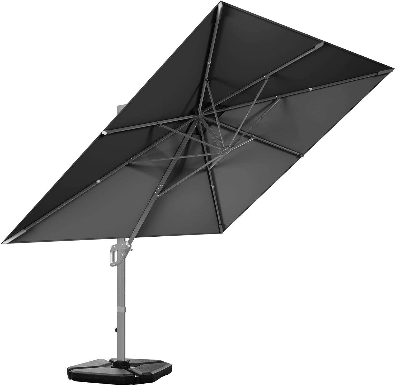 Amazon.com : JHUS Grey Umbrella JHUS Patio-umbrellas Outdoor furniture ...