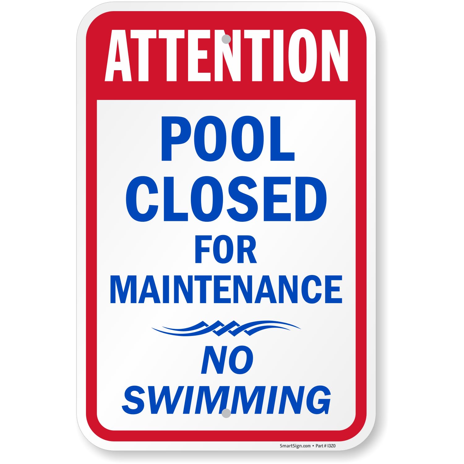 Amazon.com: SmartSign 18 x 12 inch “Attention - Pool Closed For ...