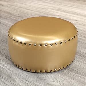 Stool Vanity Stool Foot Stool Faux Oil Wax Leather Footstool Foot Rest ...