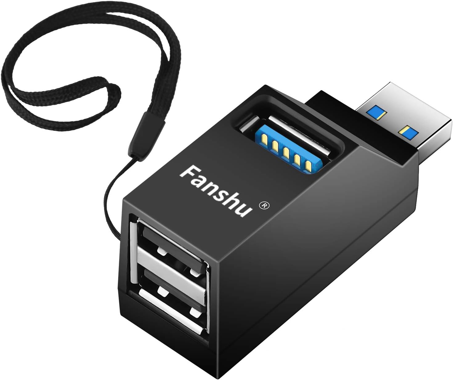 Amazon.com: USB 3.0 Hub, Fanshu 3 Port Mini Portable Fast High Speed ...