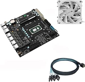 Amazon.com: 6 Bay NAS Motherboard 11th Gen i7 1165G7 4x i226 2.5G 6xSATA 2xM.2 NVMe PCIEx4 Mini ...