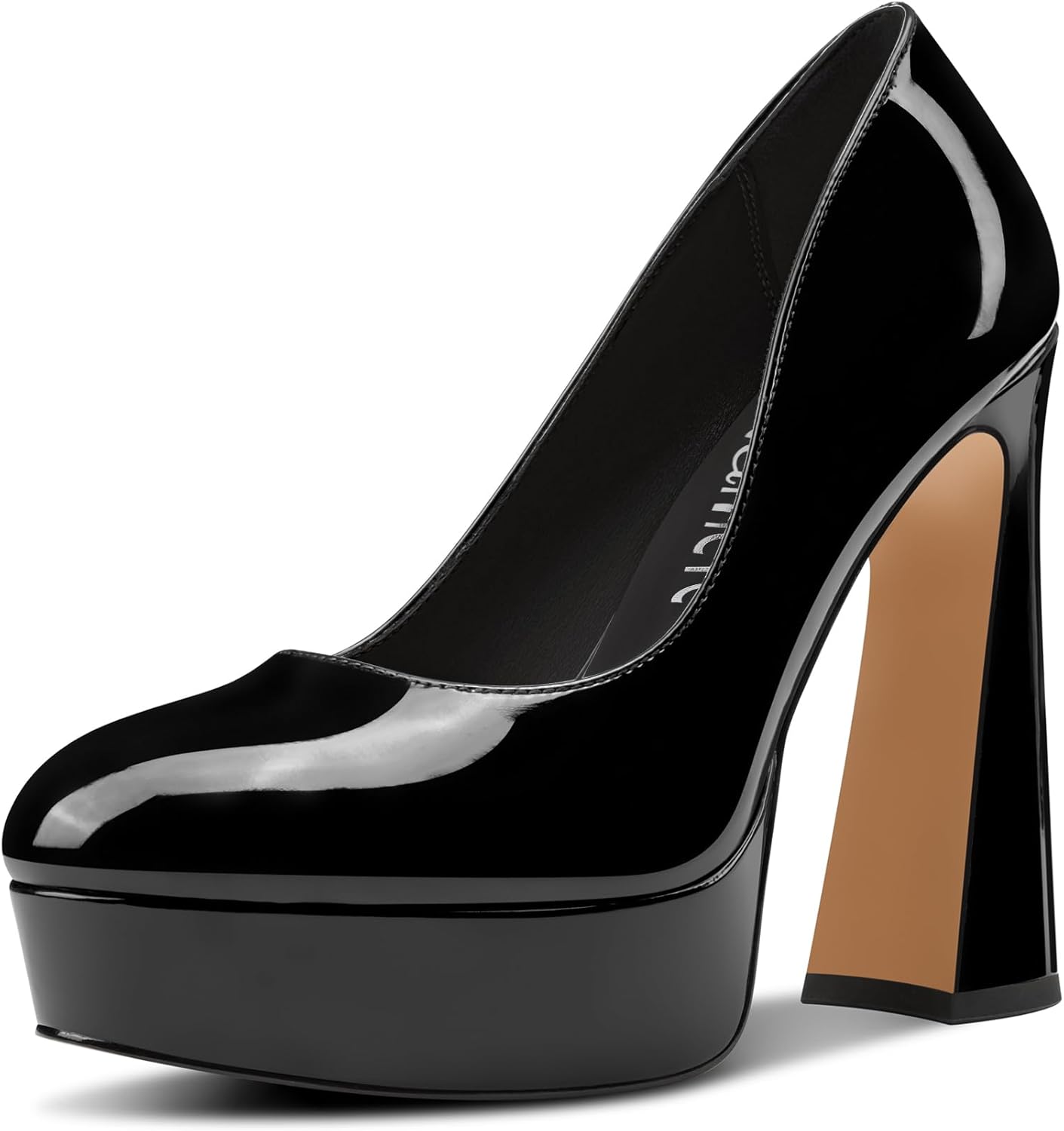 Amazon.com | Castamere Womens Chunky Block High Platform Heel Round Toe ...