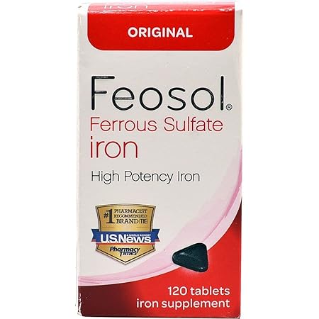 Amazon.com: Feosol Original Iron Supplement Tablets, Non-heme, 325mg ...