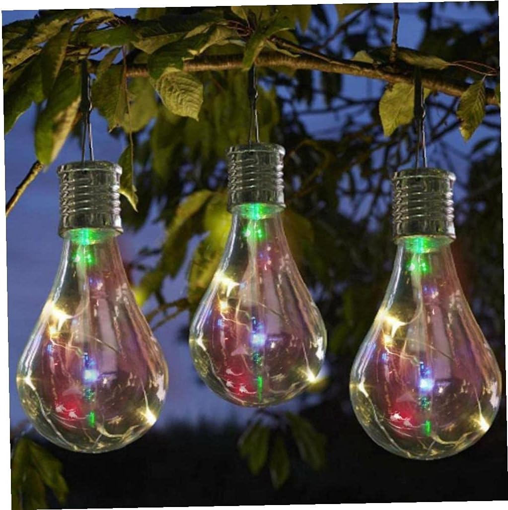 Fellibay Solar Garden Lights Colour Changing Light Bulb Solar Light ...