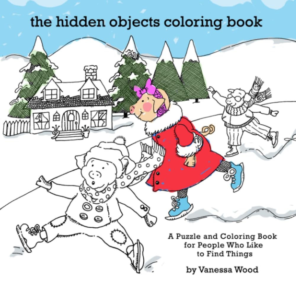 The Happy Hidden Objects Coloring Book: A Puzzle and Coloring Book for ...