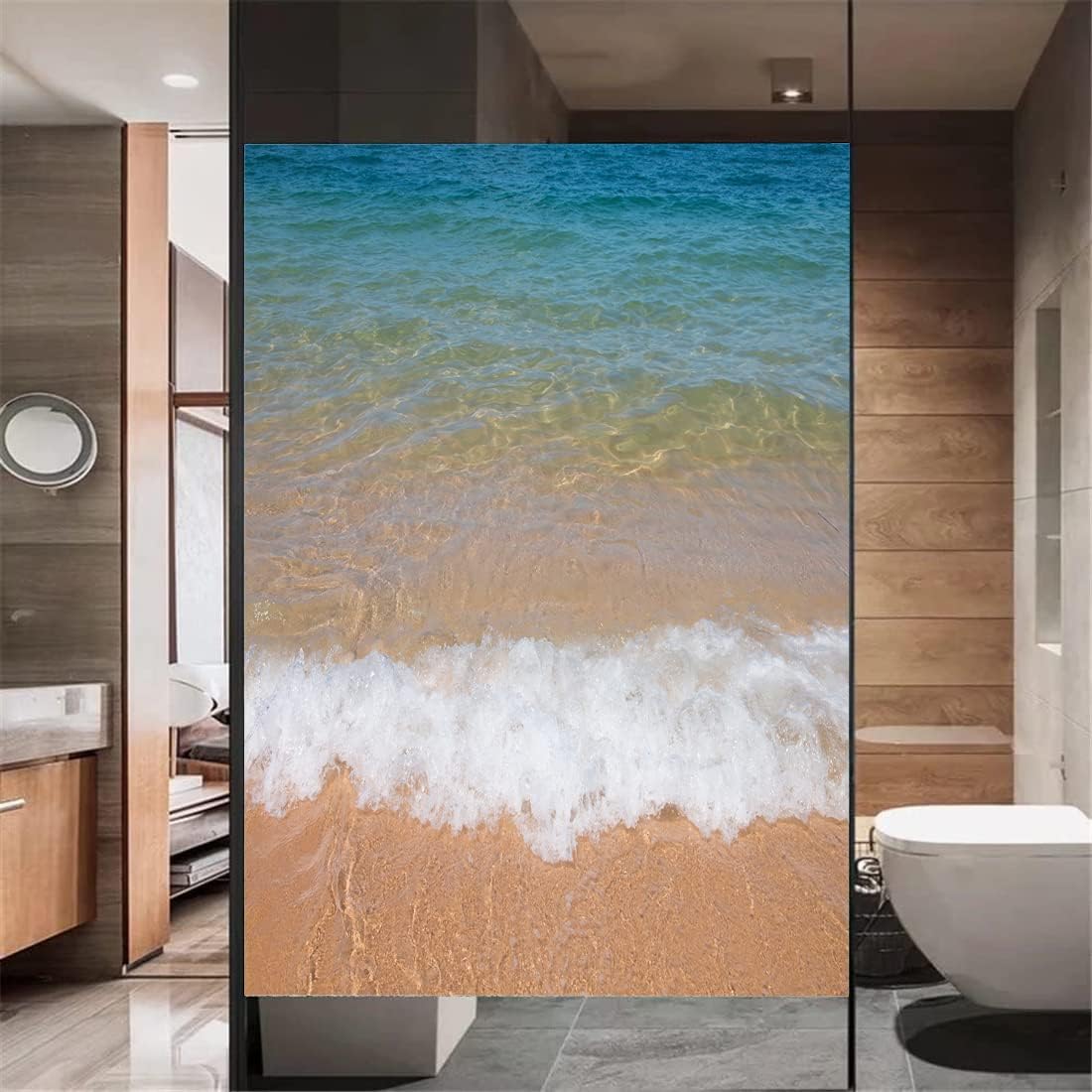 Amazon.com: Sunrise Static Cling Decorative Window Privacy Film, Sunset ...