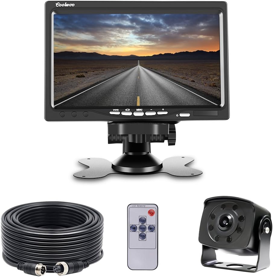 Amazon.com: Backup Camera and Monitor Kit, Bus Rear View Back up Camera ...