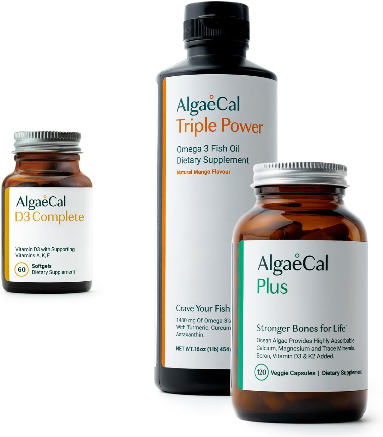 Amazon.com: ALGAECAL Bundle - Vitamin D3 Complete (1000 IU) + Vitamins ...