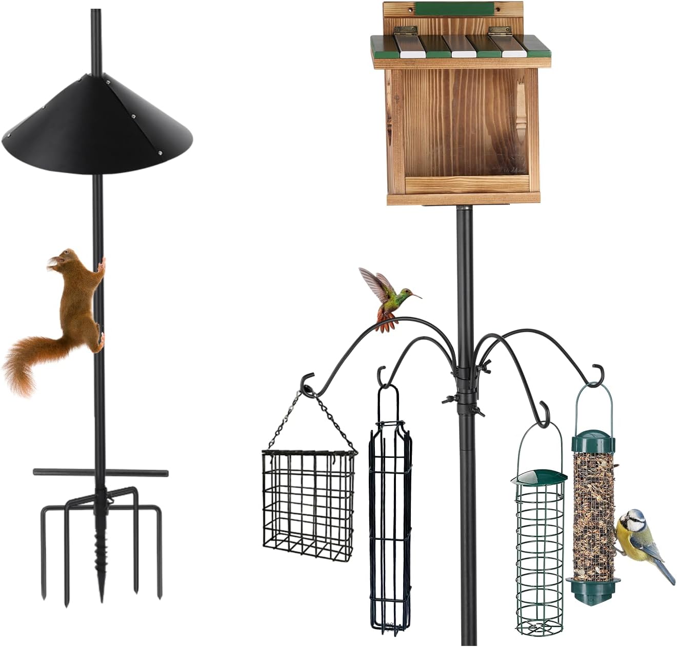 Amazon.com : 92 Inch Bird House Pole for Outdoors, Bird Feeder Pole ...