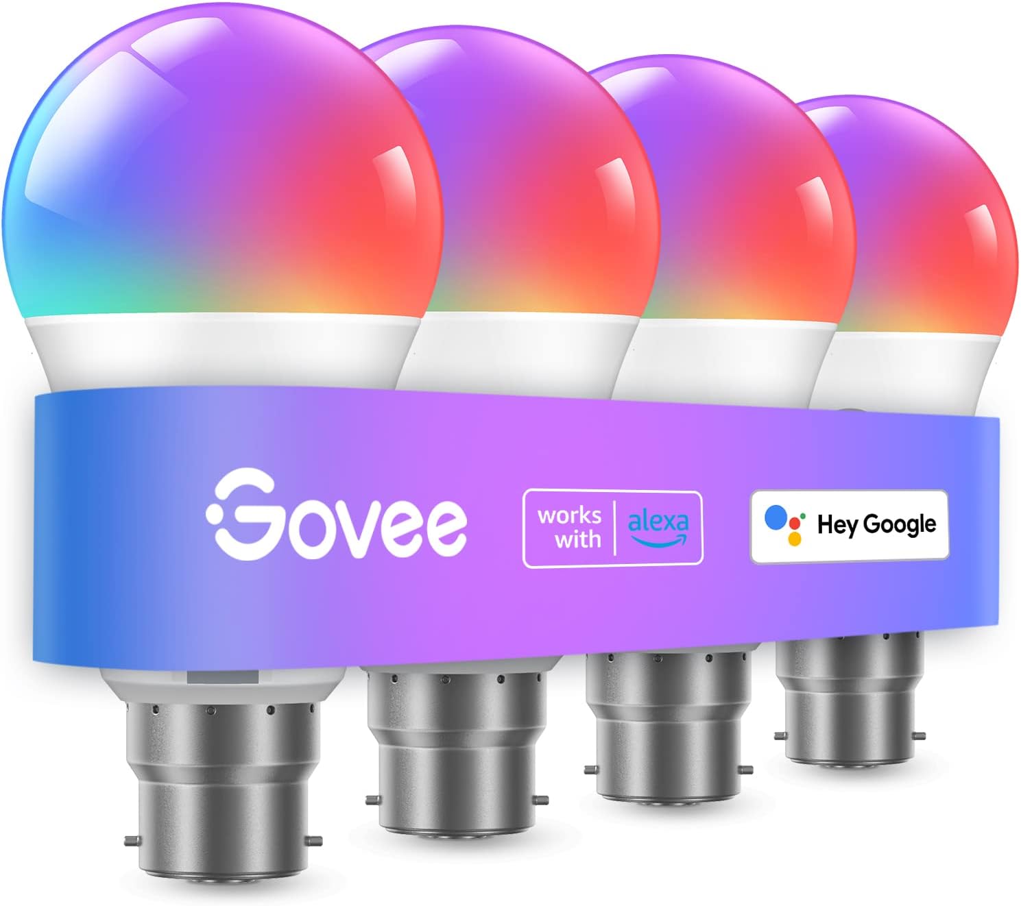 Govee RGBWW Smart Light Bulbs, Colour Changing LED Bulbs with Music ...