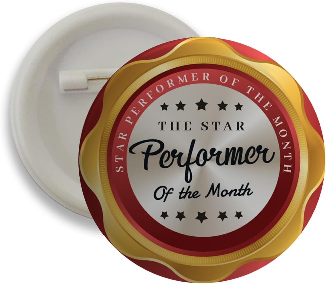 Buy PEACOCKRIDE Team Leader I Office I Pin Badge (Metal, Multicolour ...