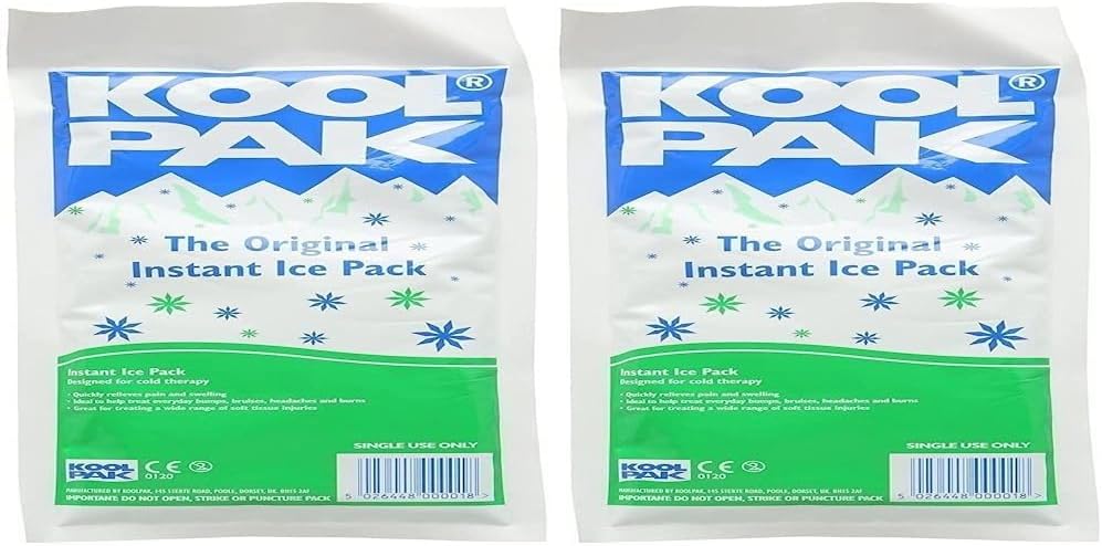 Koolpak Original Instant Ice Packs (1 Single) (Pack of 2) : Amazon.co ...