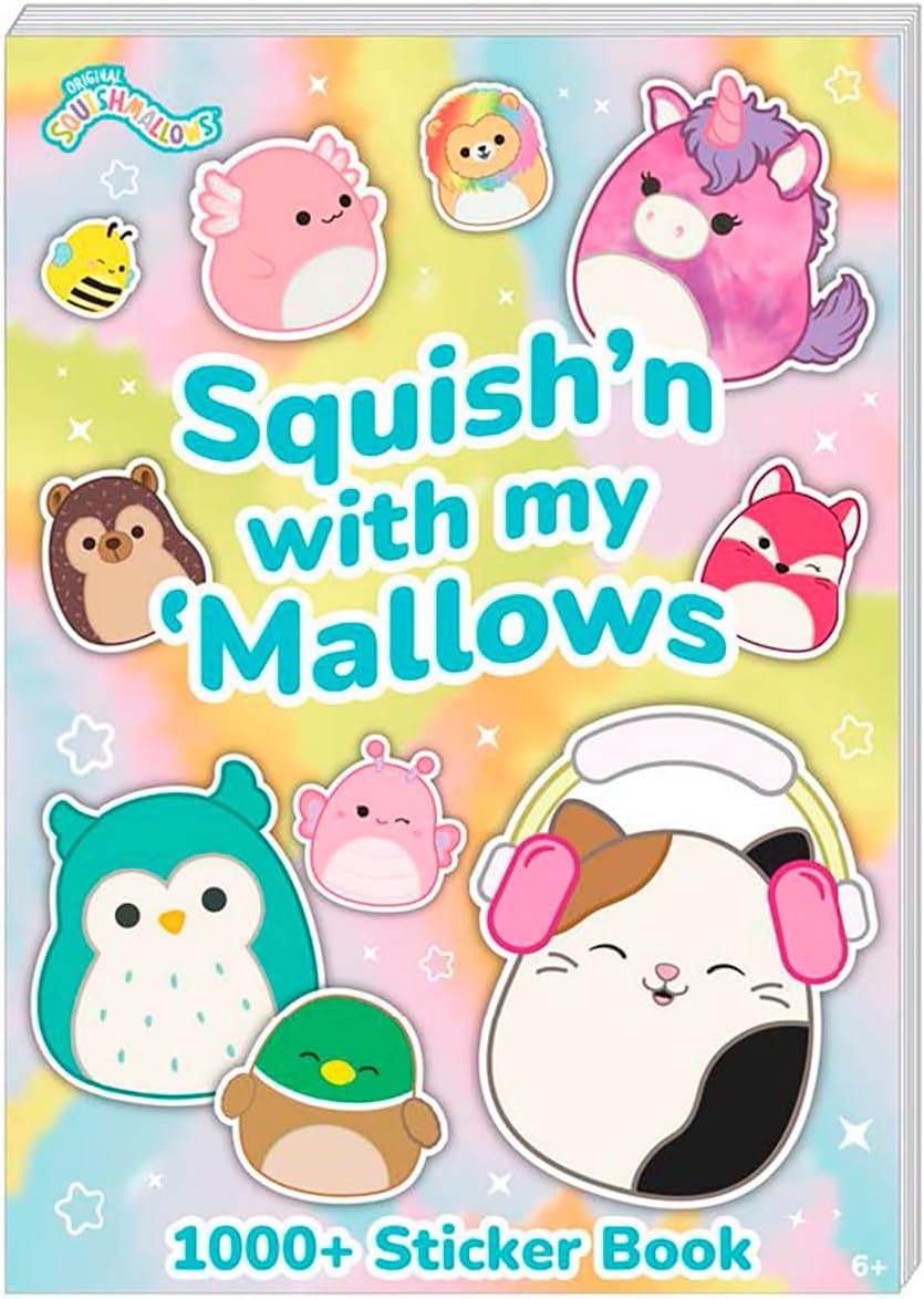 Squishmallows - 1000+ Sticker book - Squish'n with my 'Mallows : Amazon ...