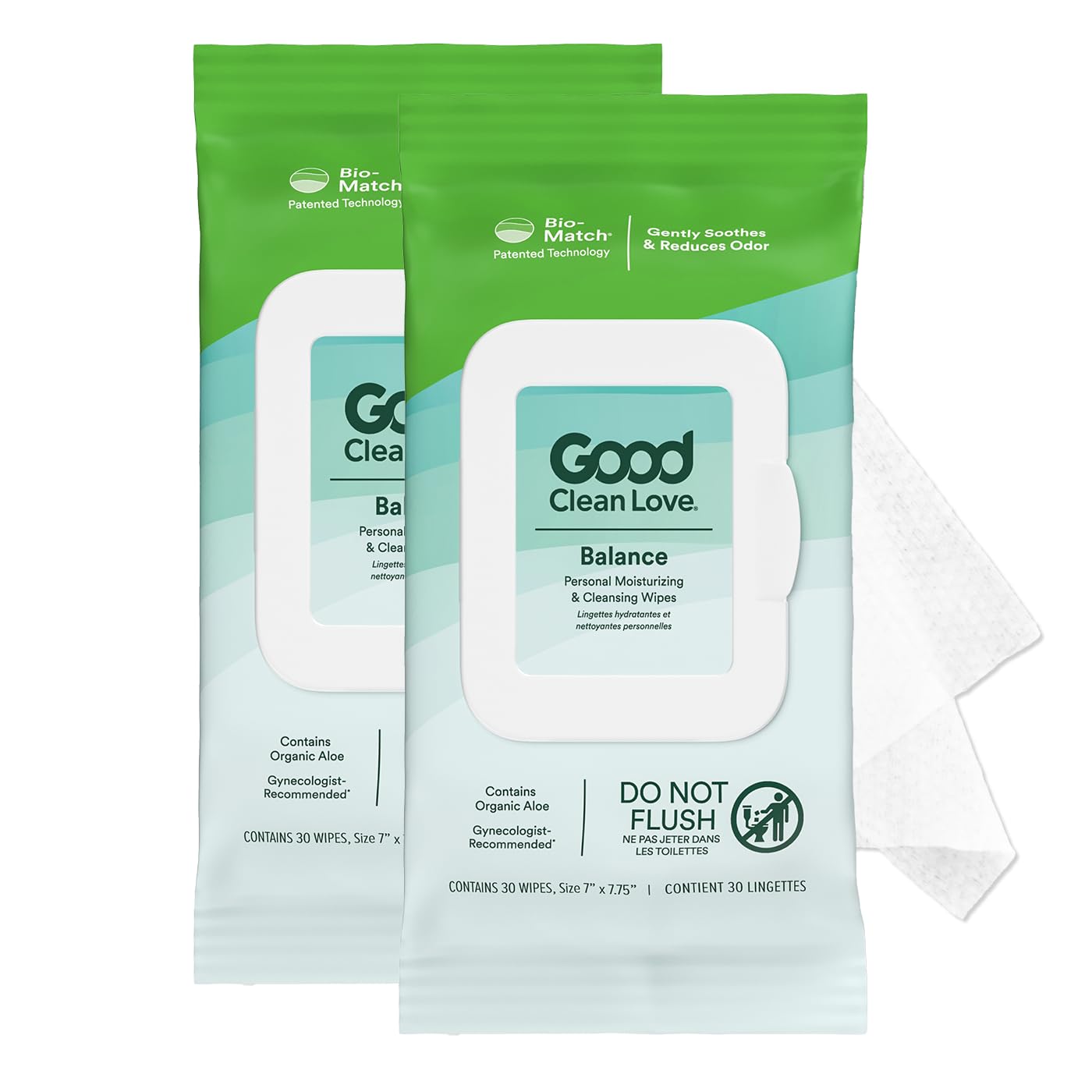 Amazon.com: Good Clean Love Balance Feminine Wipes, Supports Vaginal ...