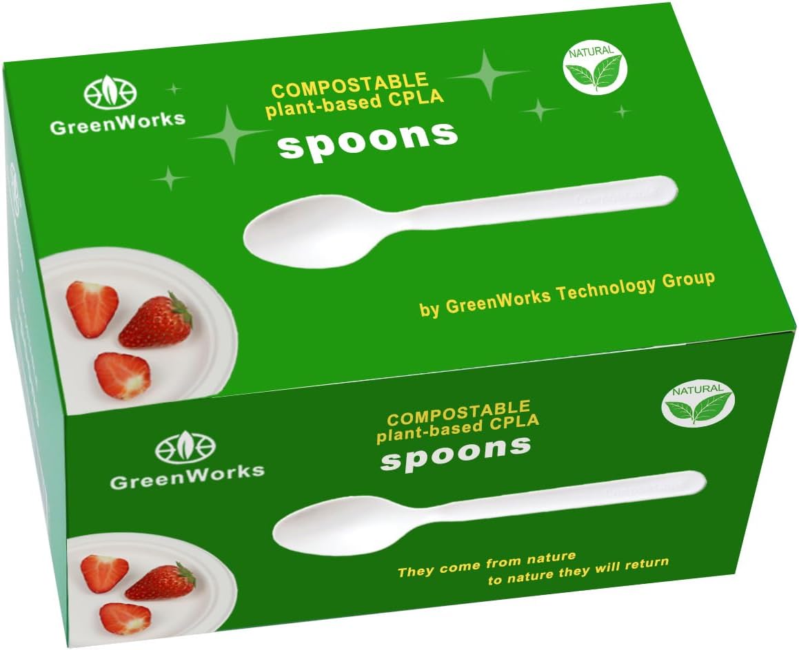 Amazon.com: Transitions2earth Biodegradable EcoPure Spoon - Box of 500 ...