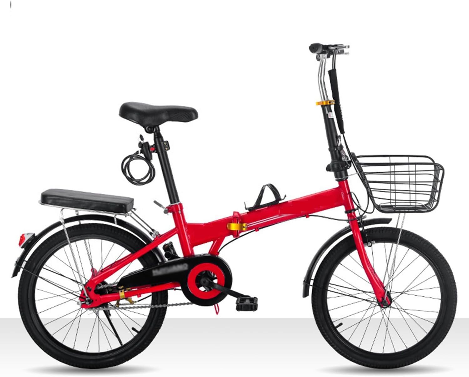 Folding Bike Foldable Bicycle High Carbon Steel Mountain Bicycle Easy ...