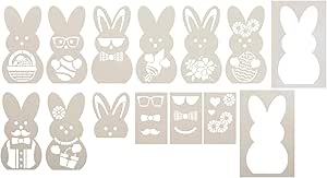 Amazon.com : Embellished Peep Stencil Set by StudioR12 - USA Made - 14 ...