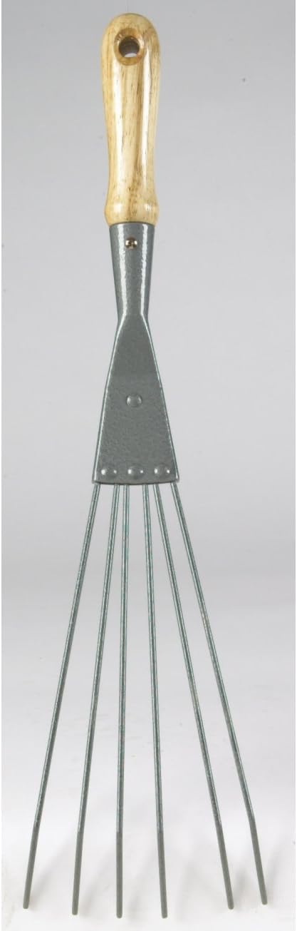 Amazon.com: Lawn & Garden 19.5 in. L x 5.2 in. W Steel Rake Wood ...