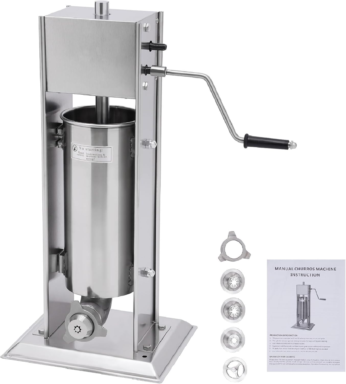 Amazon.com: Spanish Churro Maker 5L/1.32Gal Stainless Steel Commercial ...