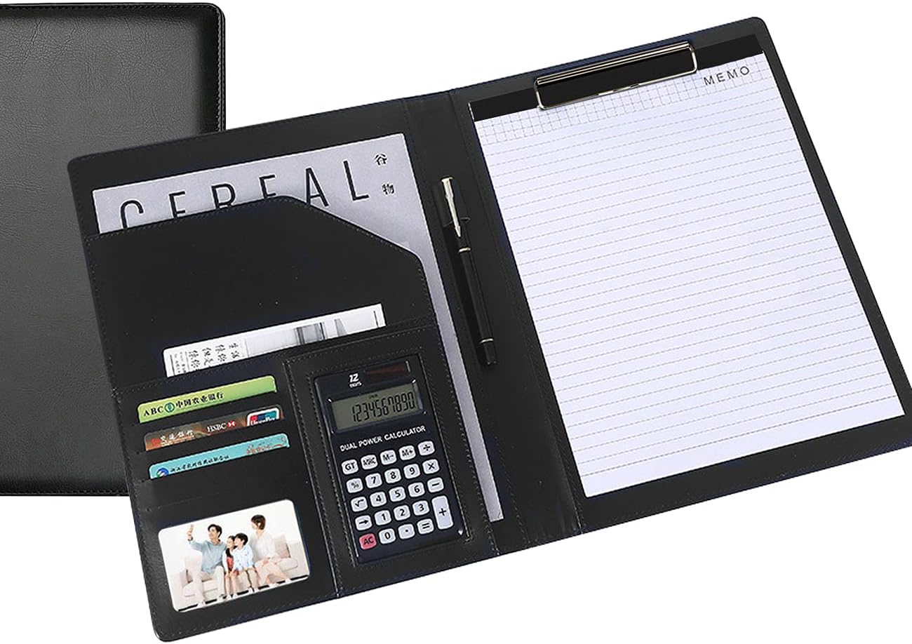 Dexas A4 Weatherproof 3-in-1 Clipcase Clipboard with Calculator - Black ...