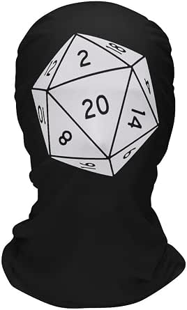 Amazon.com: D20 Dice Men's Costume Masks Funny Face Head Mask for Party ...