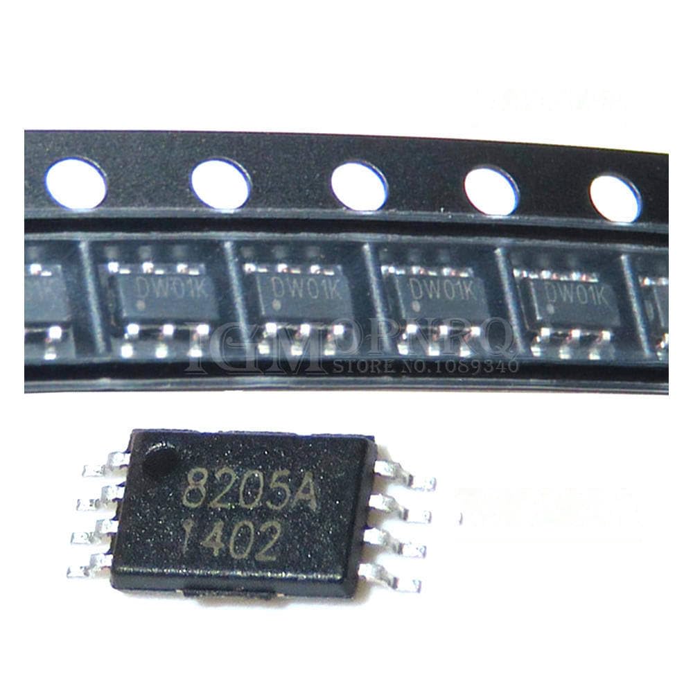 Amazon.com: 100PCS DW01 FS8205A FS8205 Lithium Battery Protection IC ...