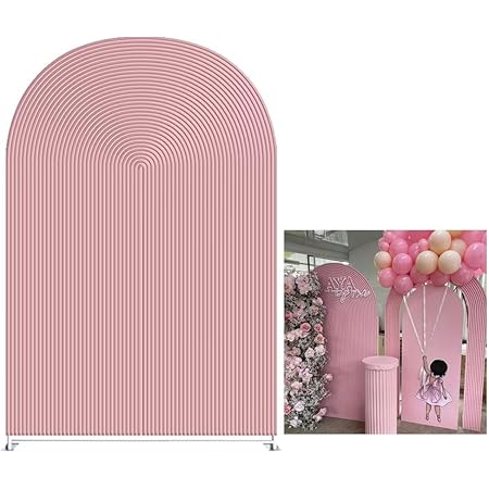 Amazon.com : Spandex Arch Backdrop Cover Single-Sided Round Top Arch ...