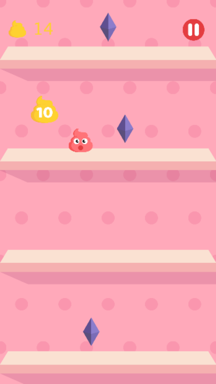 Pinky Poopie Jump - Help Pink Poop Emoji Overcome Floors: Toilet Time ...