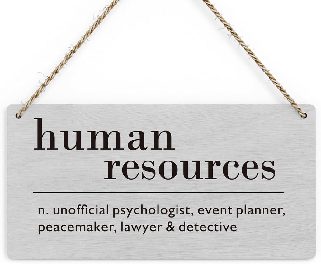 Amazon.com: Human Resources Definition Office Decor Farmhouse Wall ...