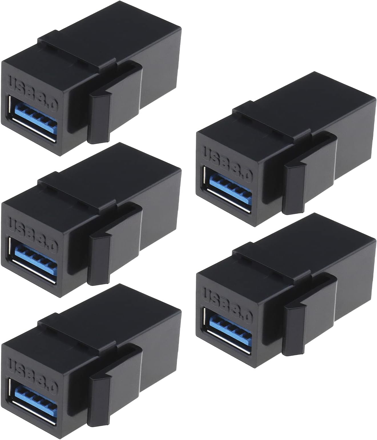 ECSiNG 5PCS USB 3.0 Keystone Adapter Female to Female USB 3.0 A ...
