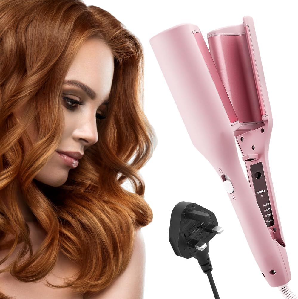 AVCXEC Big Wave Hair Curler, 32mm Wave Curling Iron, Waver Curling Wand ...