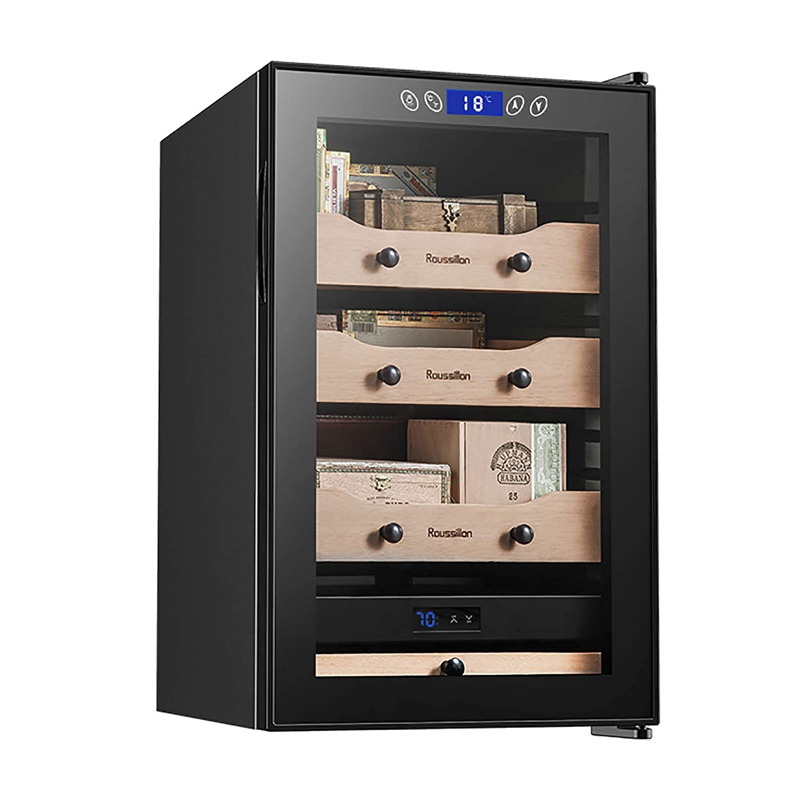 Buy NIVOK Cigar Cabinet Cigar Cabinet Humidor LCD Temperature Display ...