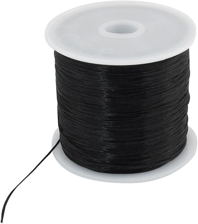 Amazon.com: uxcell Black Stretchy Elastic Crystal String Beading Thread ...