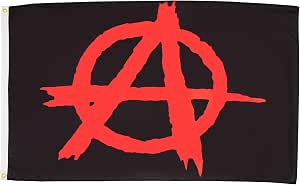 Anarchy Black and red Flag 3' x 5' - Arnachism Movement Flags 90 x 150 ...