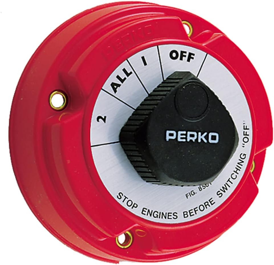 Amazon.com: Perko 8511DP0USA Battery Selector Switch Without Key Lock ...