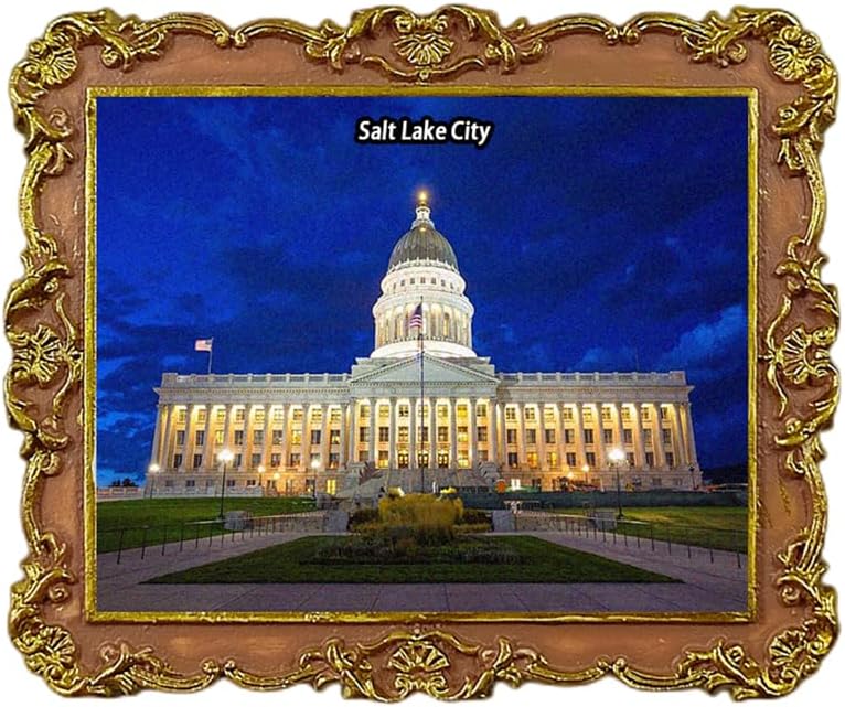 Amazon.com: Utah State Capitol Salt Lake City USA Refrigerator Magnet ...