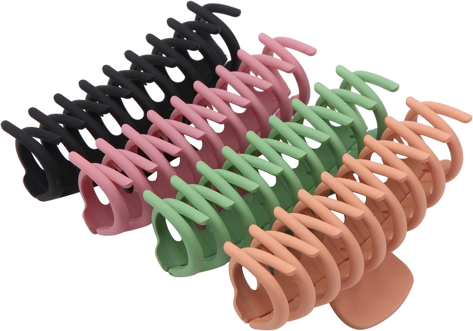 Amazon.com: SHALAC Large Hair Claw Clips for Thick Hair 4 PCS, Strong ...