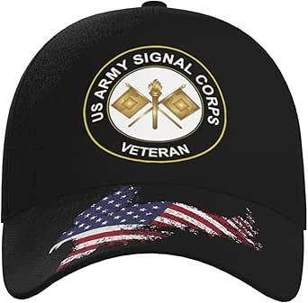 GDGHENAEI US Army Veteran Signal Corps Baseball Cap Adjustable Unisex ...