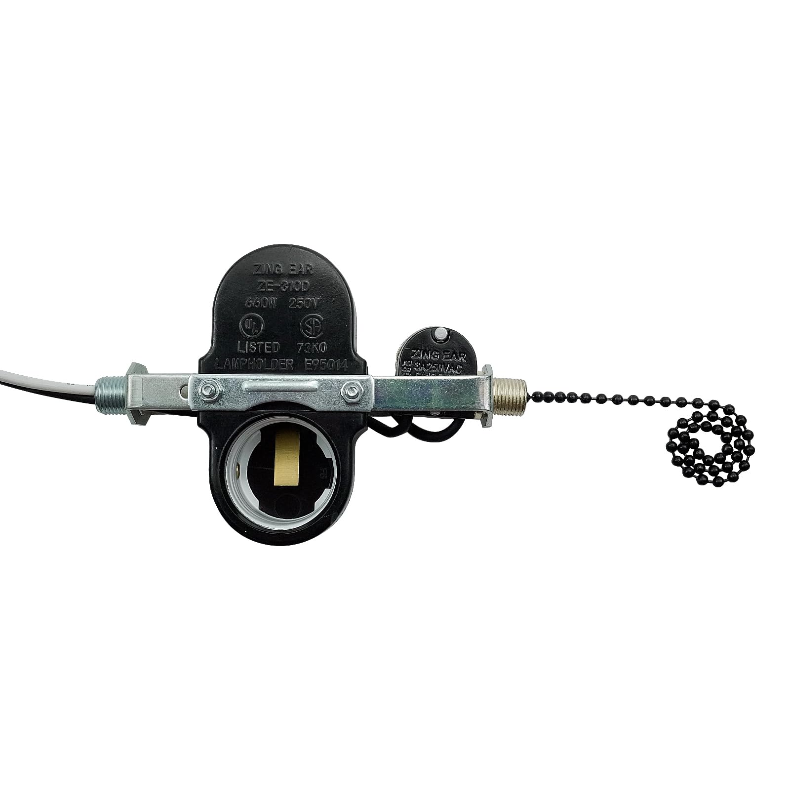 Zing Ear ZE-310D Socket with ZE-109M Pull Chain Switch Replace for ...