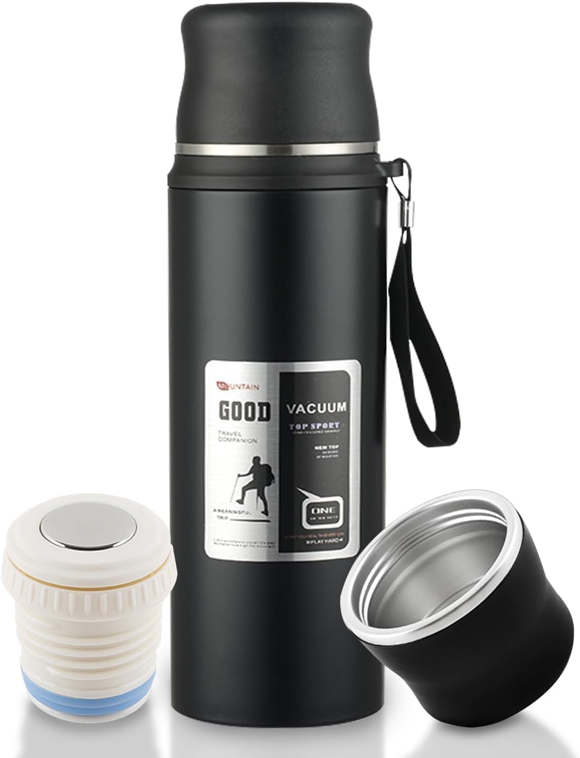 Ruucy Thermal Flask for Hot and Cold Drinks, Hot Water Flasks 1L with ...