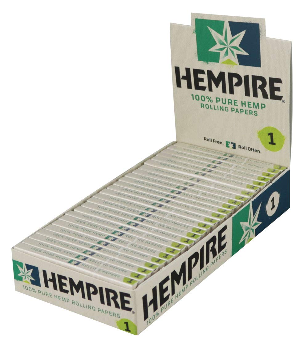 Amazon.com: 24PK Display - Hempire Hemp Rolling Papers - 1" : Health ...