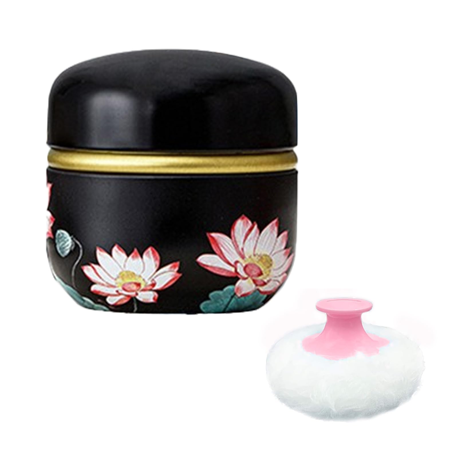 Amazon.com: Qopoto Body Powder Puff and Container for Dusting Powder ...