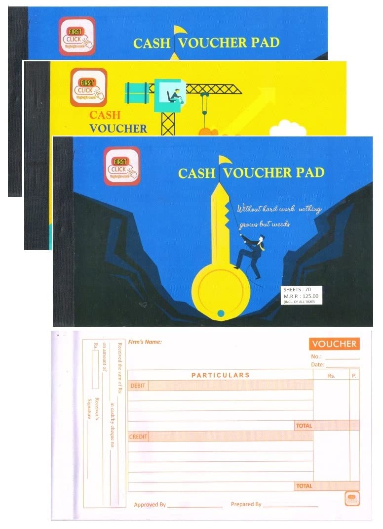 FIRST CLICK cash voucher book for payment Cash Receipt Book Cash ...