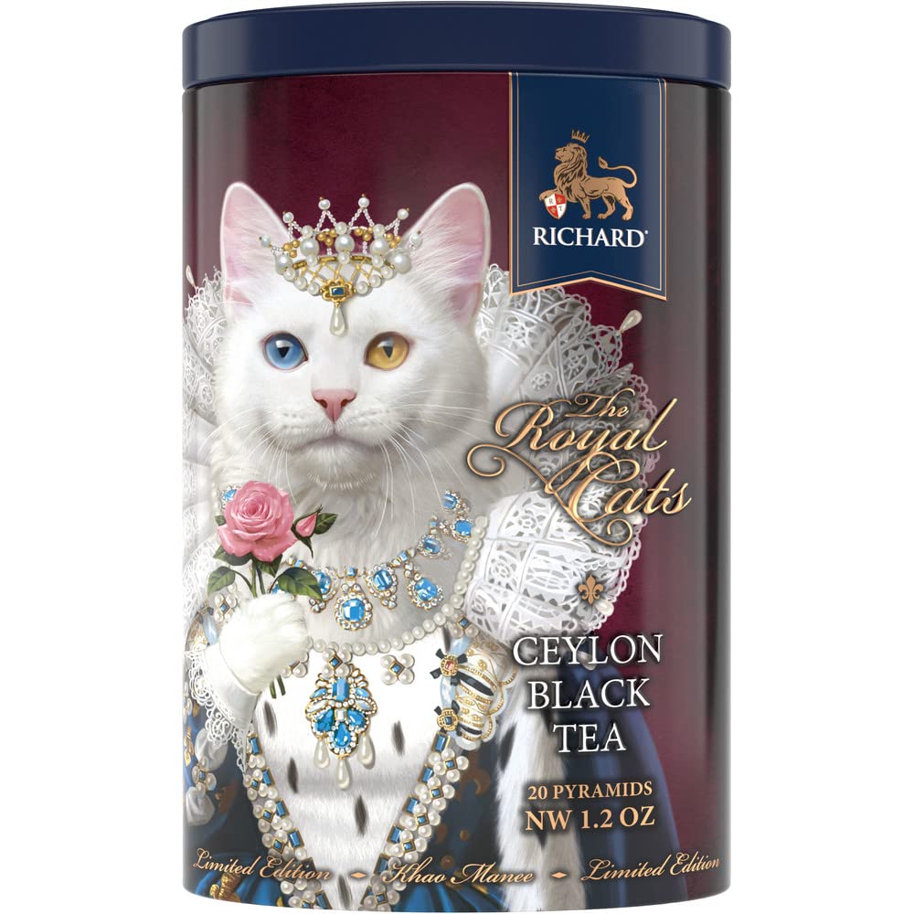 Richard Royal Cats White Classic Black Tea In Pyramids 20 | Desertcart INDIA