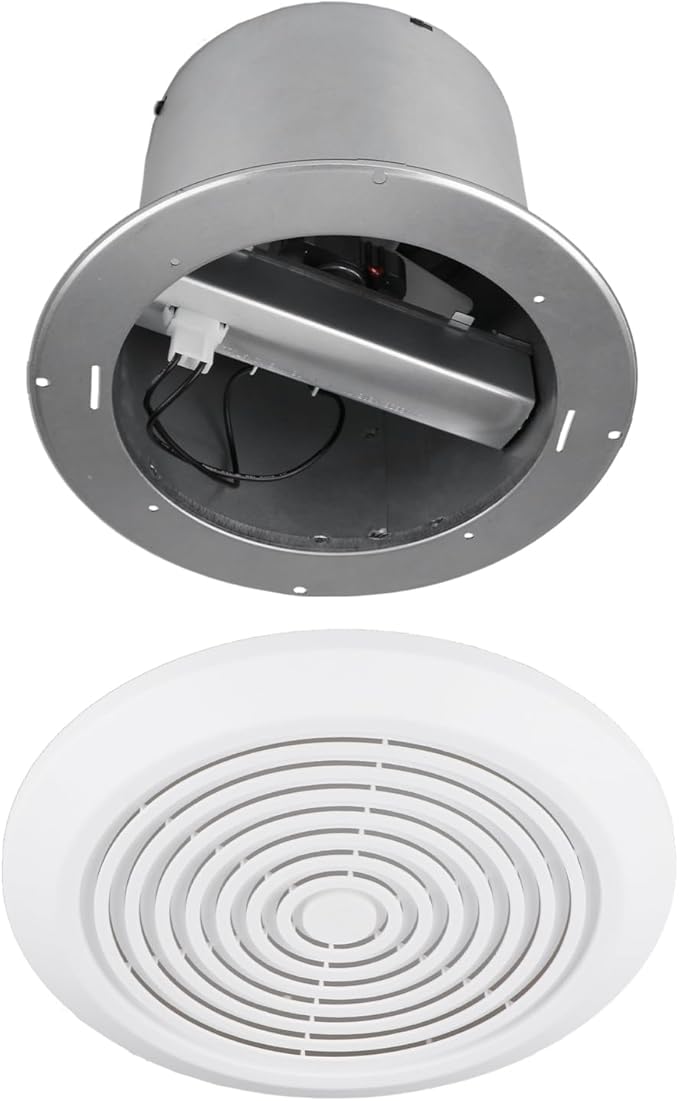 Amazon.com: V2262-50 7 Inch Bathroom Exhaust Fan, 50 CFM, 1.0 Sones, 7 ...
