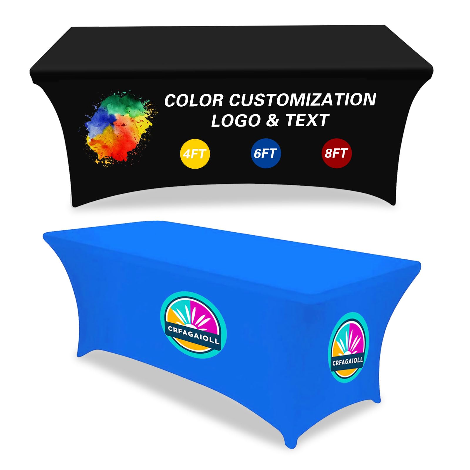 Amazon.com: Generic Custom Table Cloth Cover with Business Logo Text ...