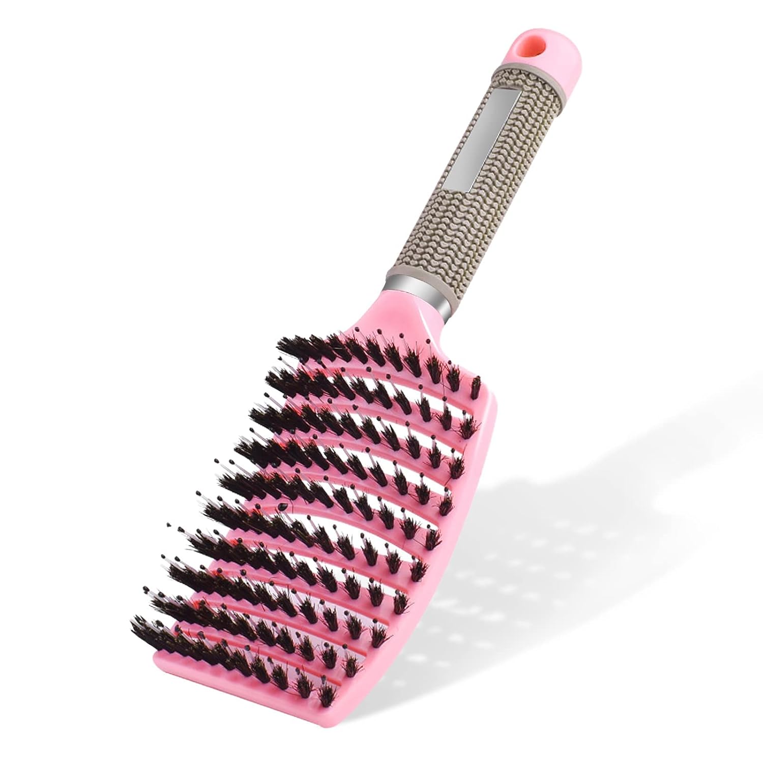 Amazon.com : Classic Pink Hair Brush, Curved Vented Styling Hair brush ...
