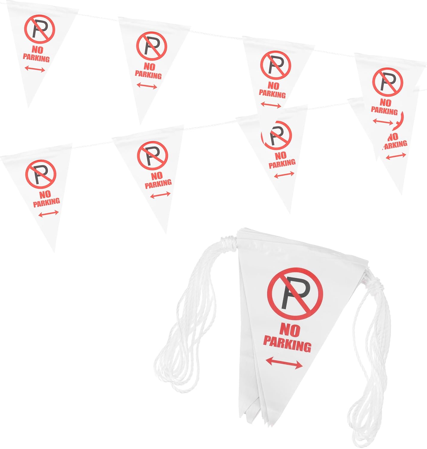 Amazon.com: PATIKIL 37ft Pennant Banner Flags, No Parking Warning ...