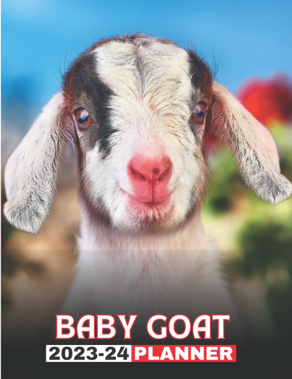 Baby goat 2023 2024 calendar: Baby goat Two Years monthly planner 2023 ...